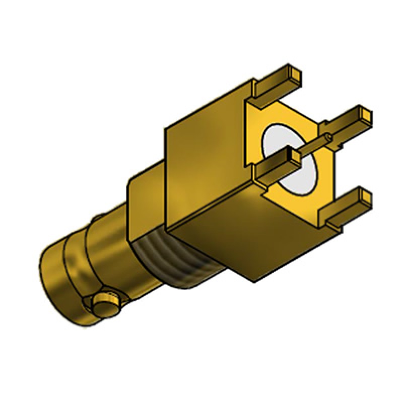 12GHz Top Entry Micro BNC Coax Connector from Cambridge Electronics