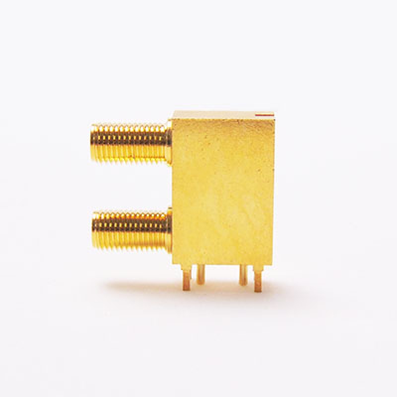 C-SX-241 - Dual Port Right Angle Bulkhead Connector